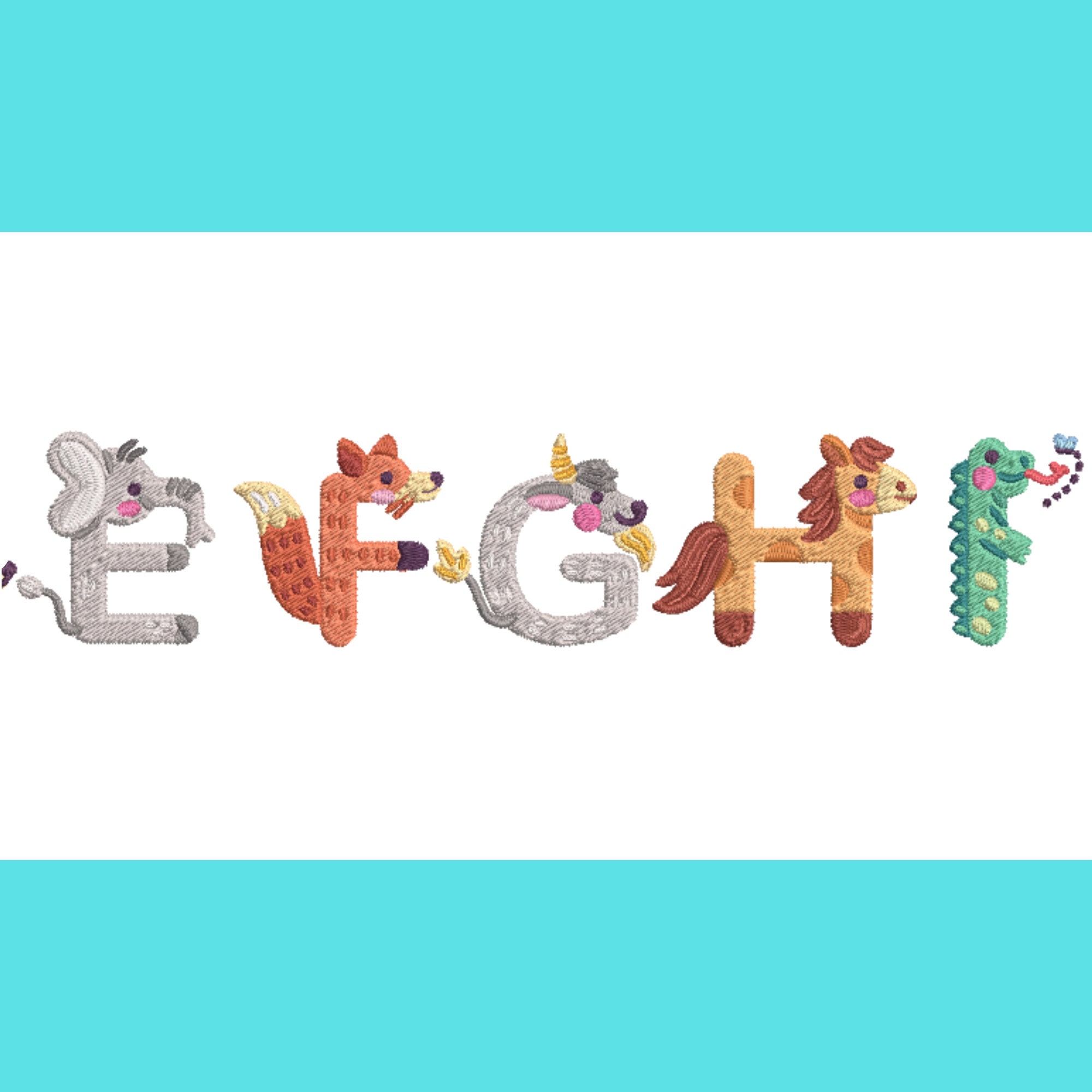 Alphabet Embroidery Designs Animal Alphabet Bundle Pes File A-Z ...