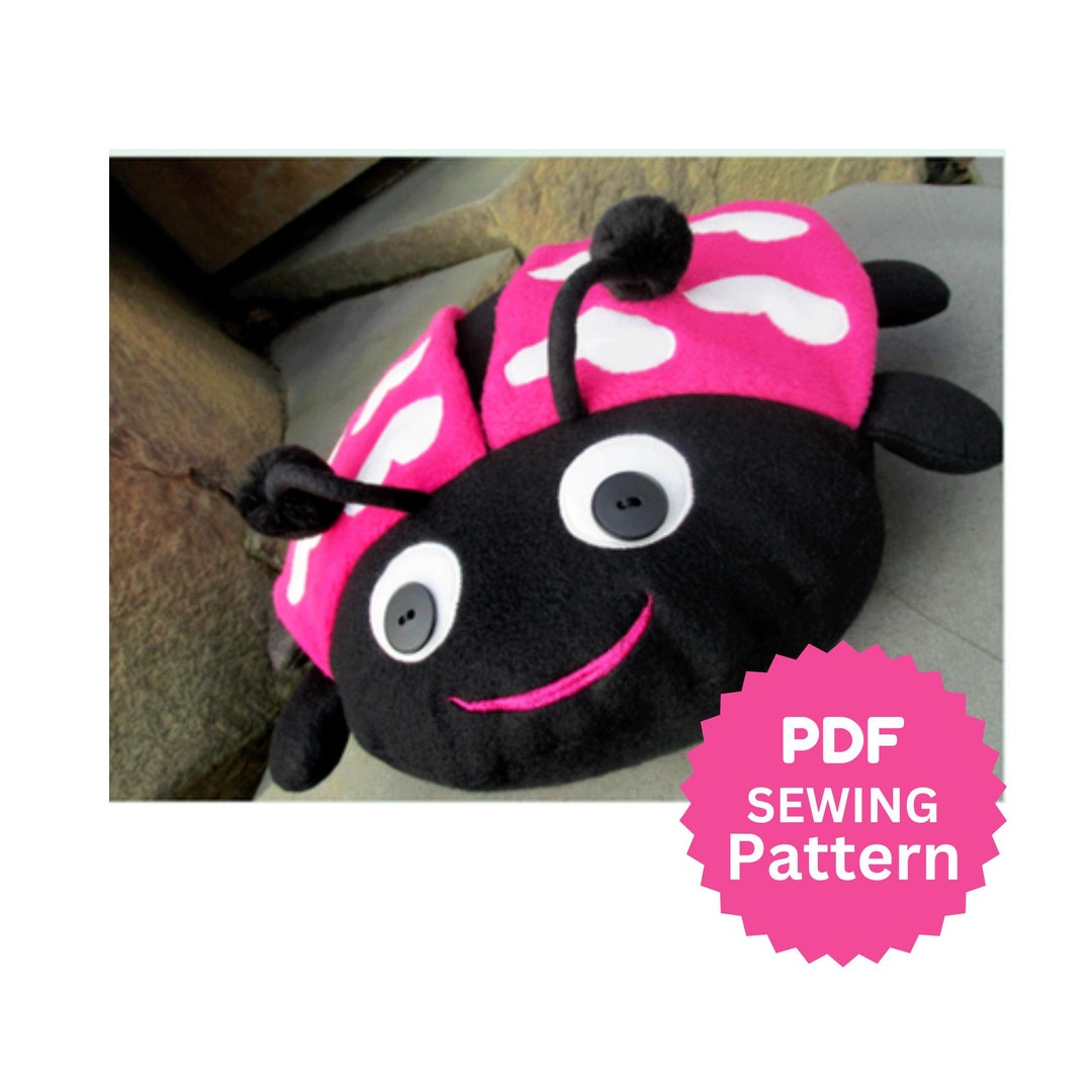 Ladybug Sewing Pattern Stuffed Animal Pattern Sewing Pattern Ladybug ...