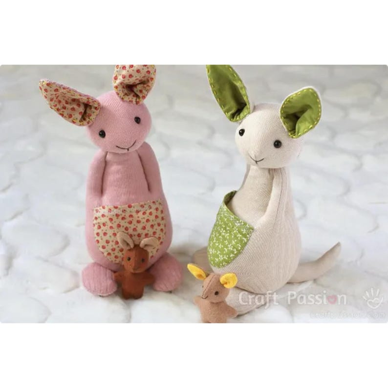 Kangaroo Sewing Patterns PDF Pattern Kangaroo Toy Plush Kangaroo and ...