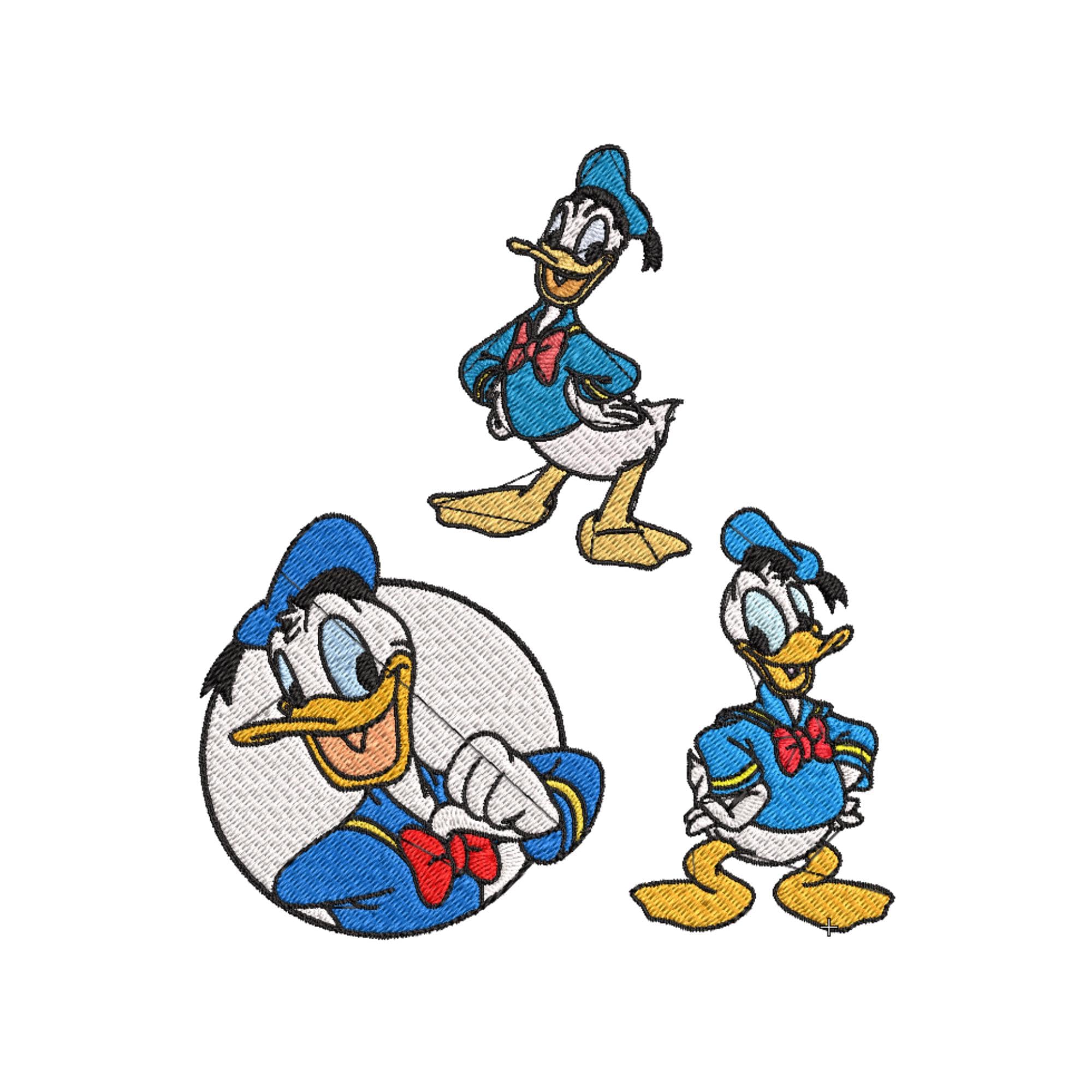 Donald Duck Embroidery Design Machine Embroidery Design Happy Donald ...