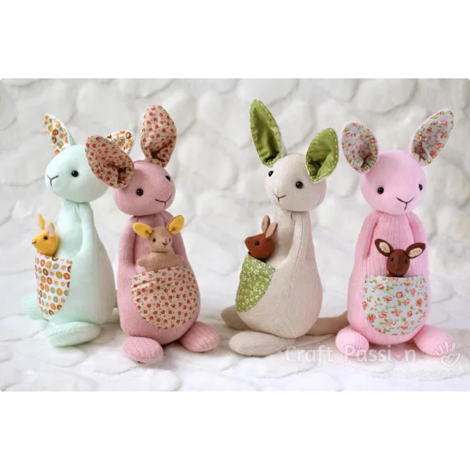 Kangaroo Sewing Patterns PDF Pattern Kangaroo Toy Plush Kangaroo and ...