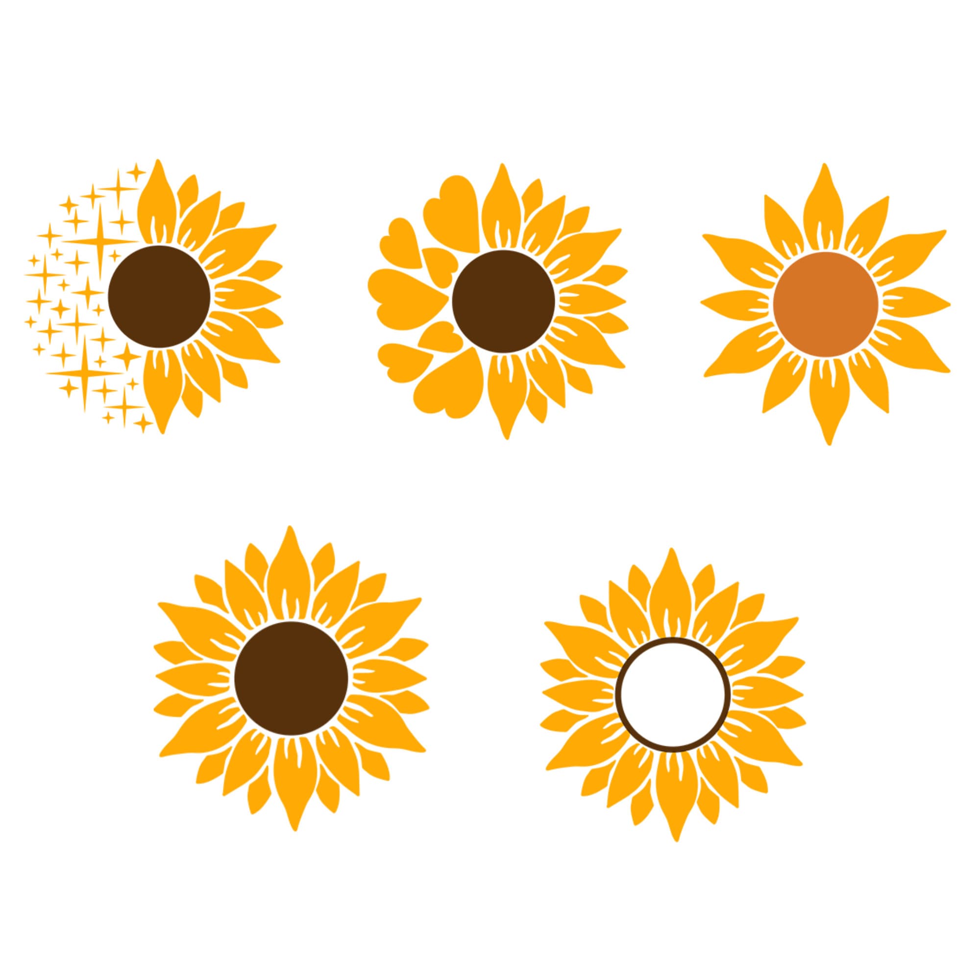 Sunflower Embroidery Design Sunflower Embroidery File Butterflies ...