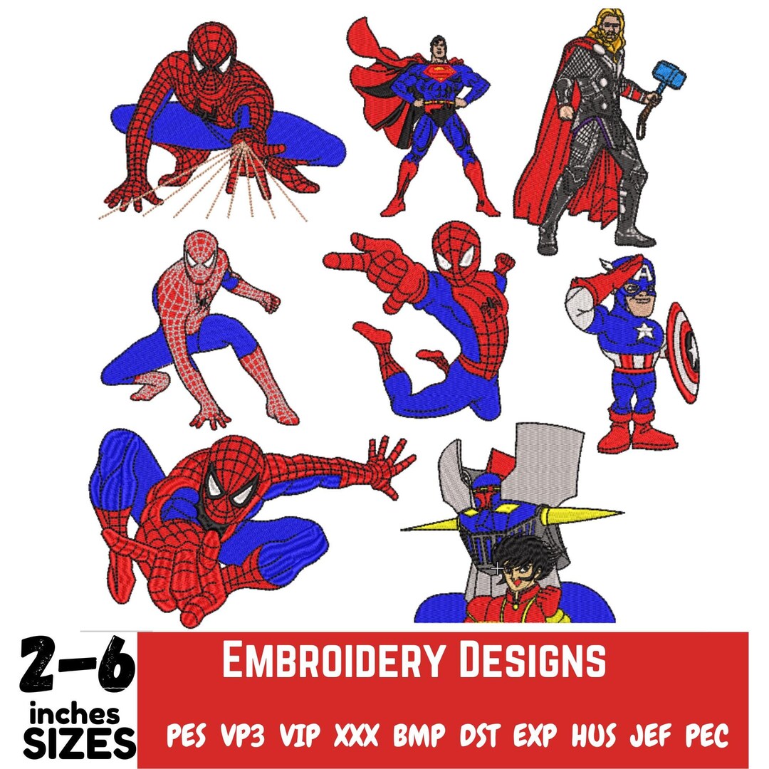 Spiderman Embroidery Design Machine Embroidery Designs Embroidery ...