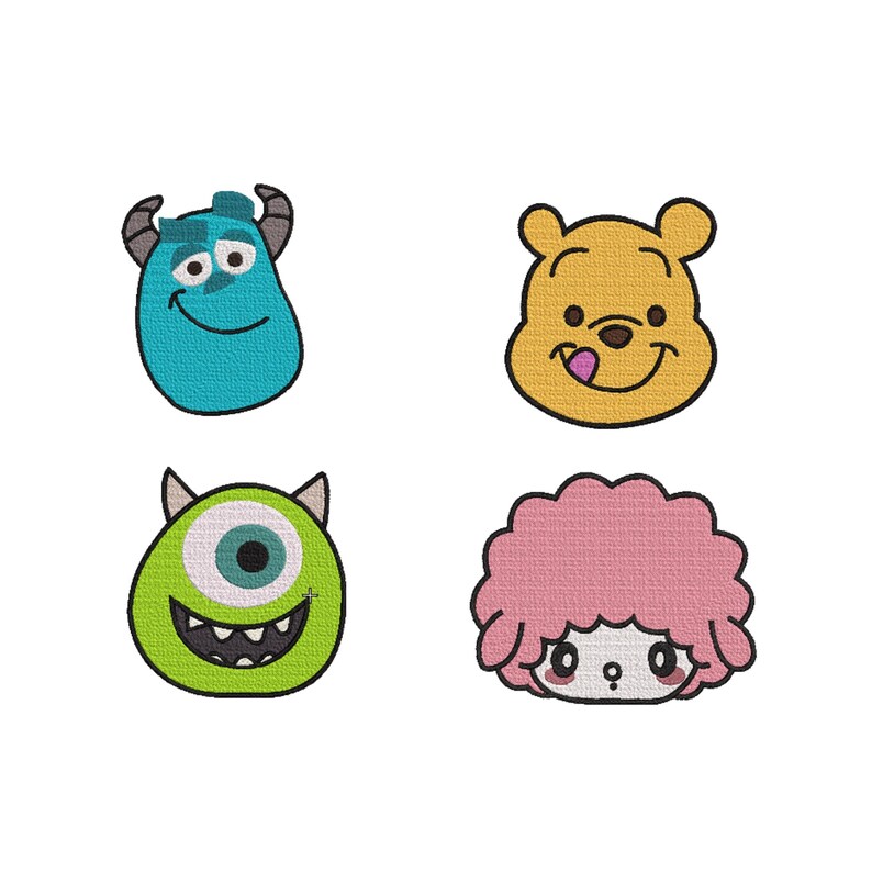 Cartoon Embroidery Design Bundle Cartoons Designs Embroidery Embroidery ...
