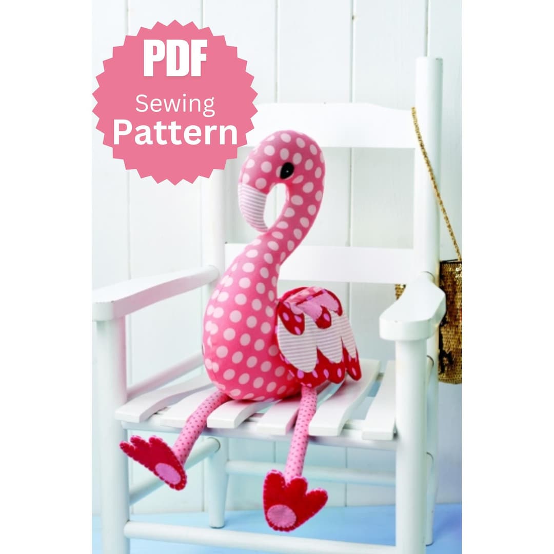 Flamingo Sewing Pattern PDF Felt Flamingo Sewing Pattern PDF Birds ...