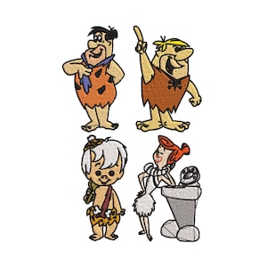 Flintstones Embroidery Design Fred Flintstone Cartoon Flinstones ...