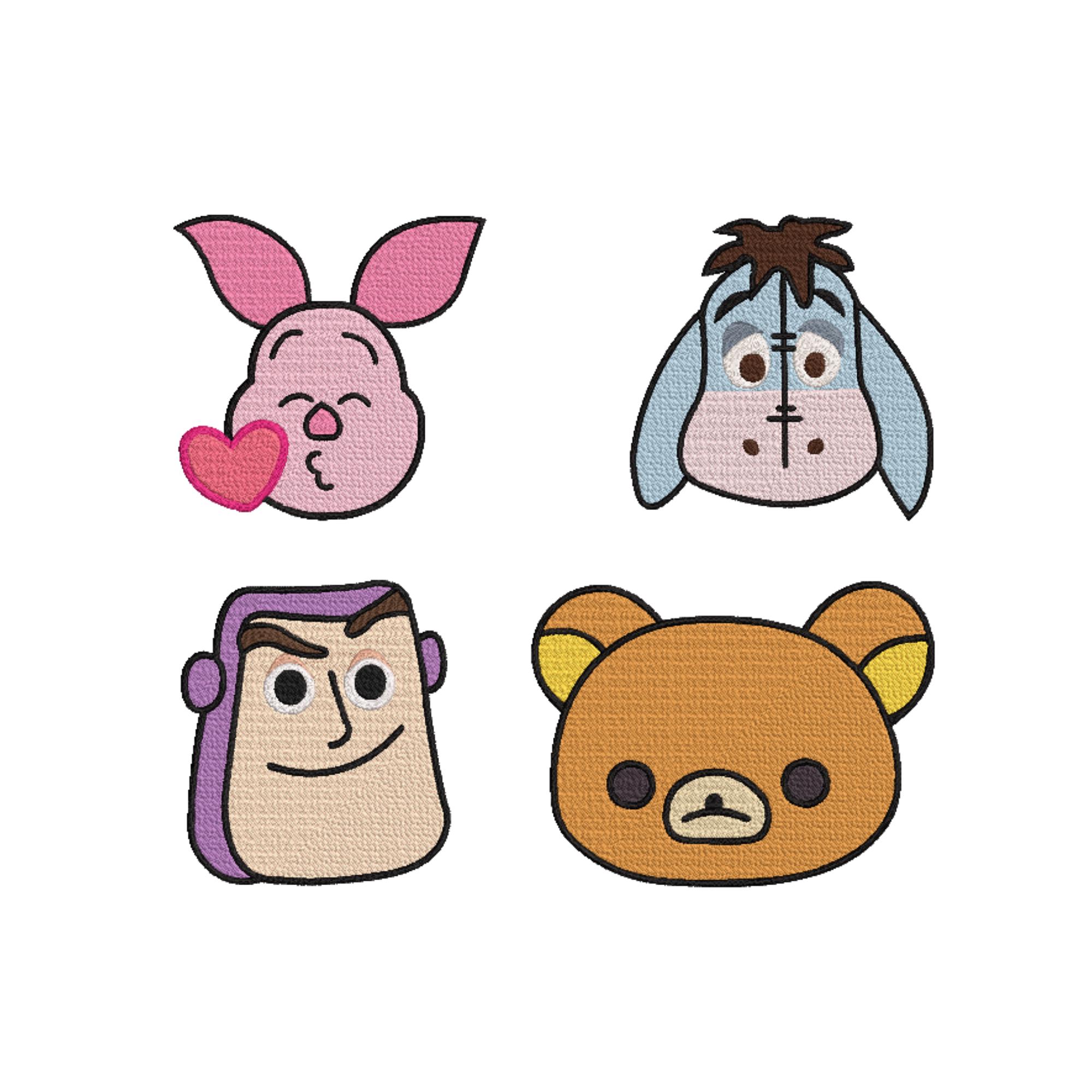 Cartoon Embroidery Design Bundle Cartoons Designs Embroidery Embroidery ...