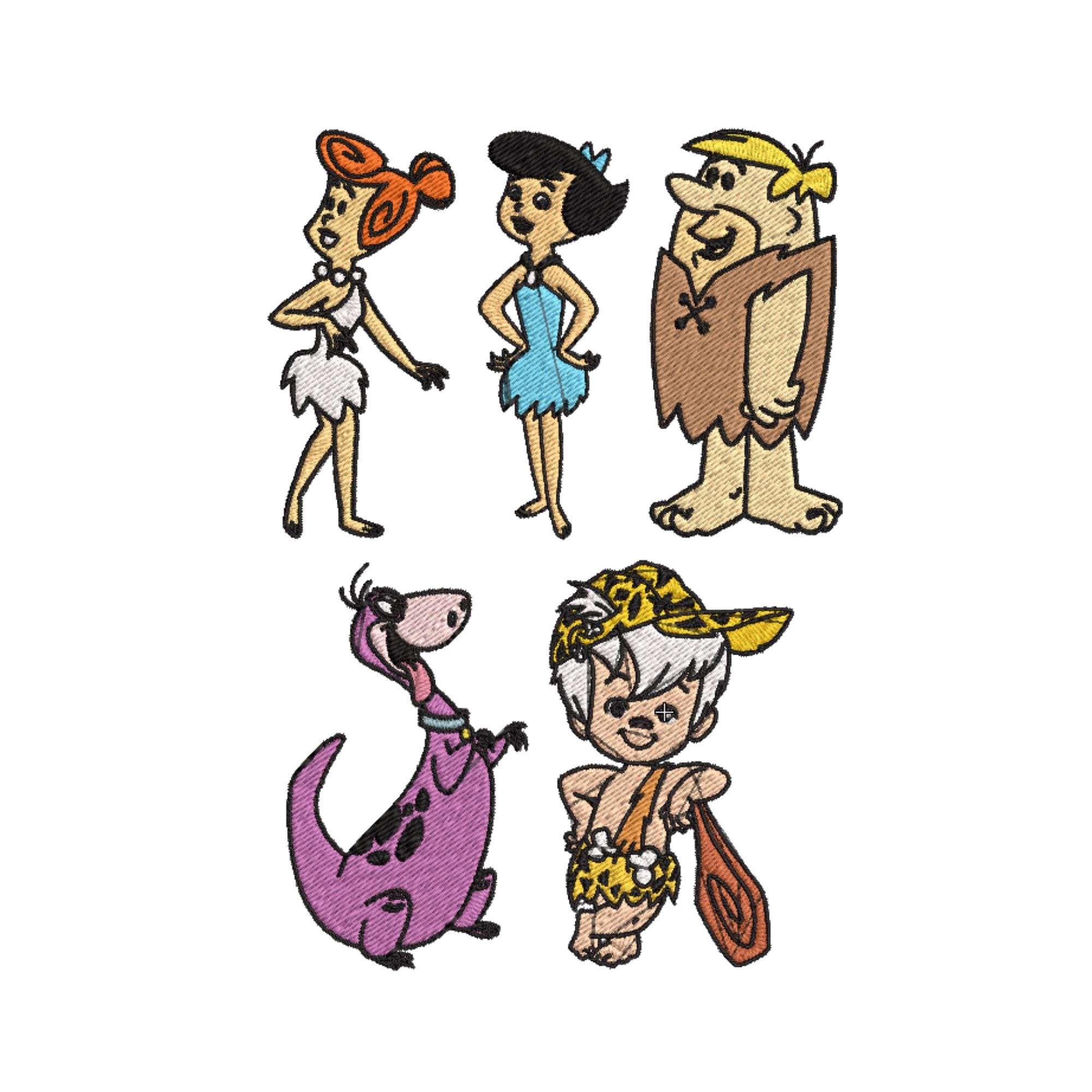 Flintstones Embroidery Design Fred Flintstone Cartoon Flinstones ...