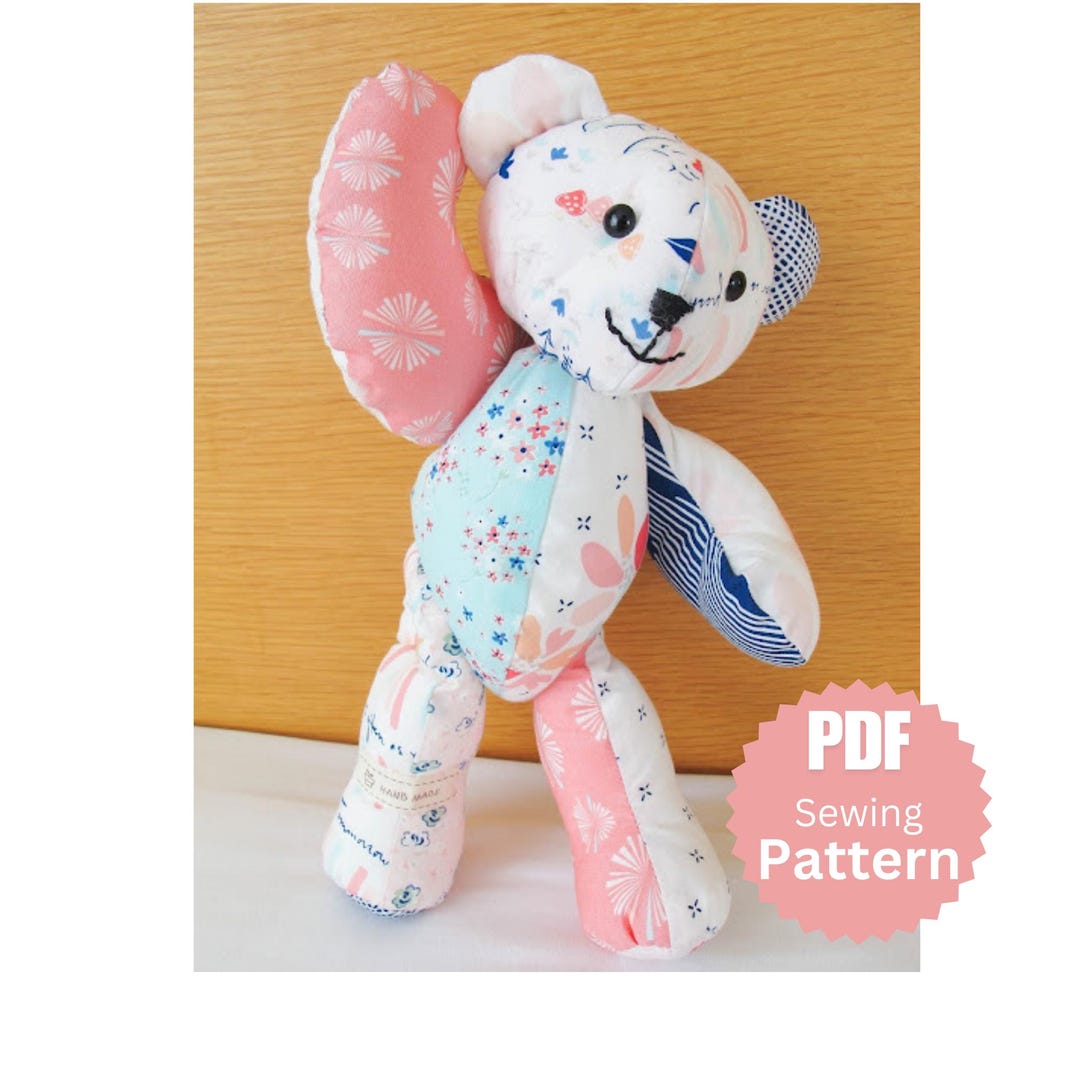 Teddy Bear Sewing Patterns Bear Pattern Sewing Pattern PDF Memory Bear ...