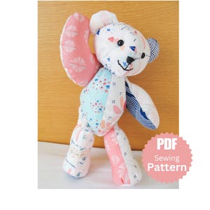 Teddy Bear Sewing Patterns Bear Pattern Sewing Pattern PDF Memory Bear ...