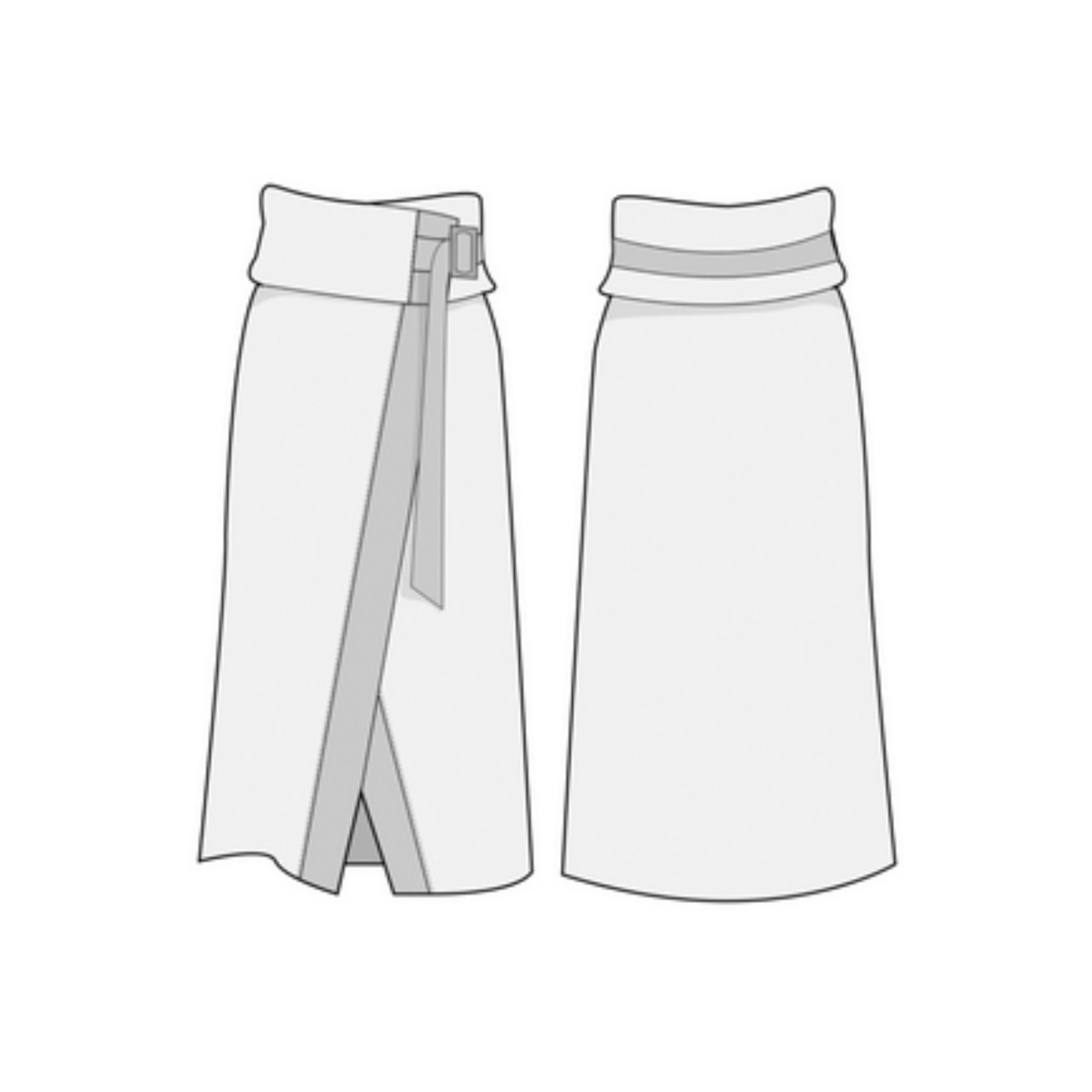 Chloe Skirt Sewing Pattern Women Pdf Skirt Pattern Women Sewing Pattern Slit Skirt Pdf Pattern