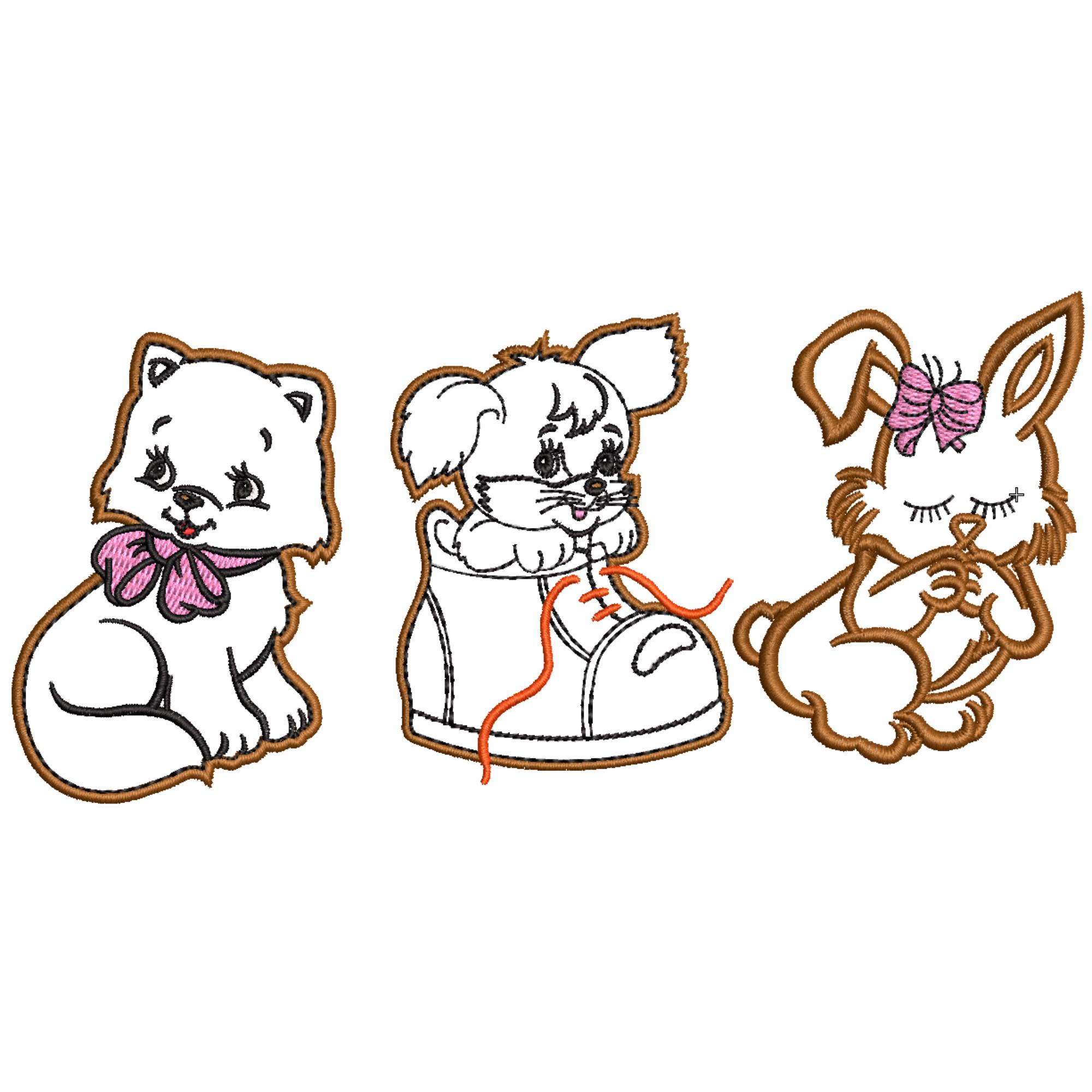 Cat Machine Embroidery Design Kitten Machine Embroidery Design Machine ...
