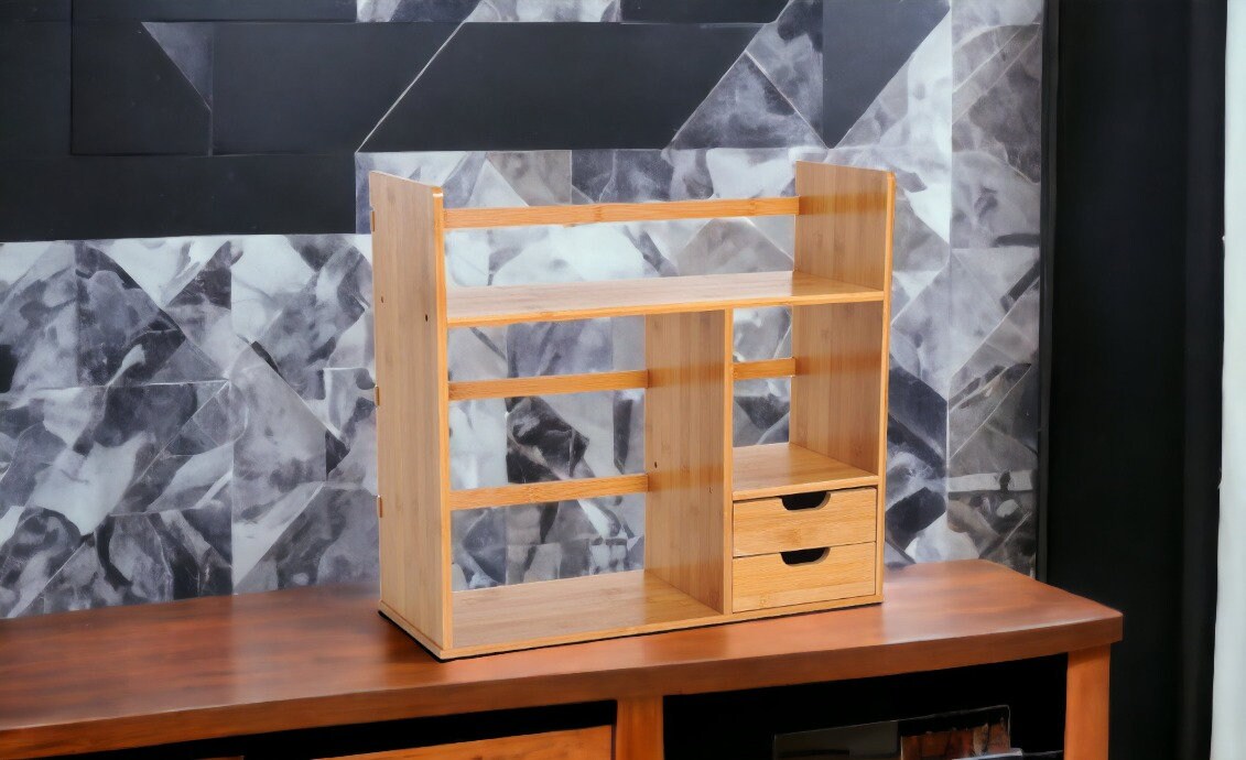 Wood Desktop Organizers-desktop Bookshelf Stationery Storage - Etsy