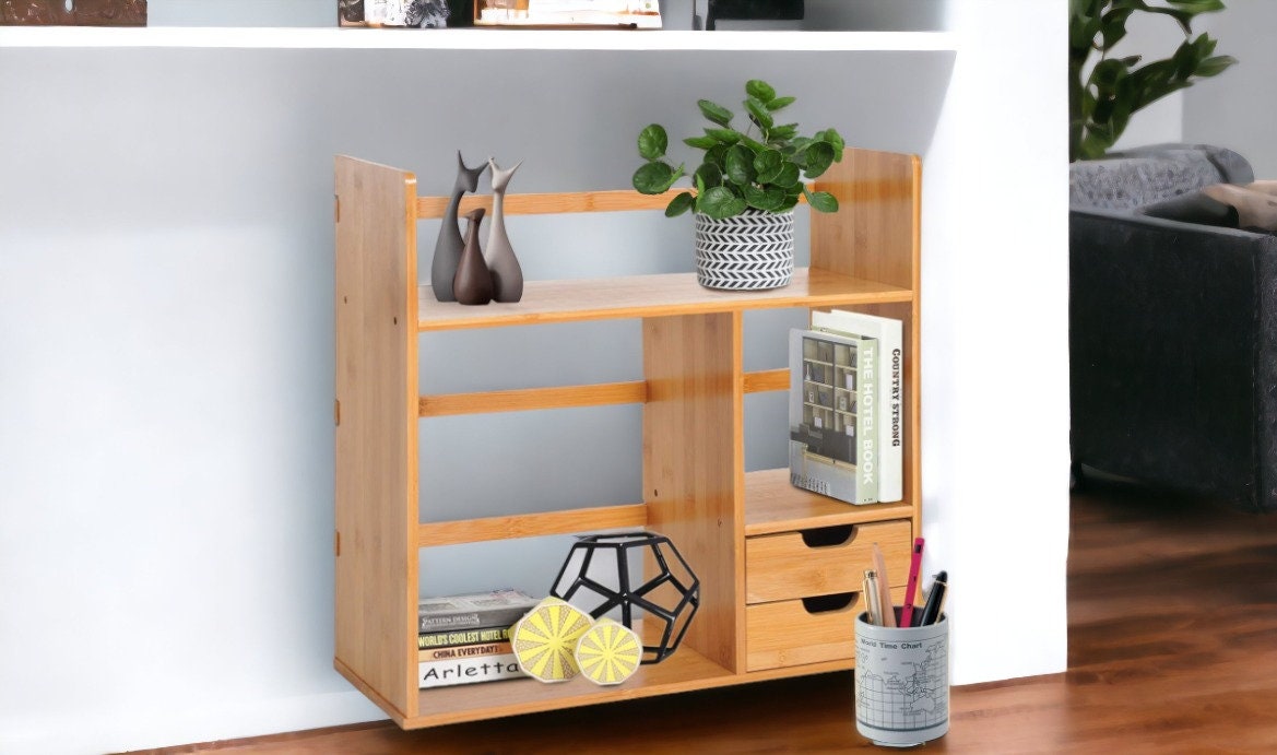 Wood Desktop Organizers-desktop Bookshelf Stationery Storage - Etsy