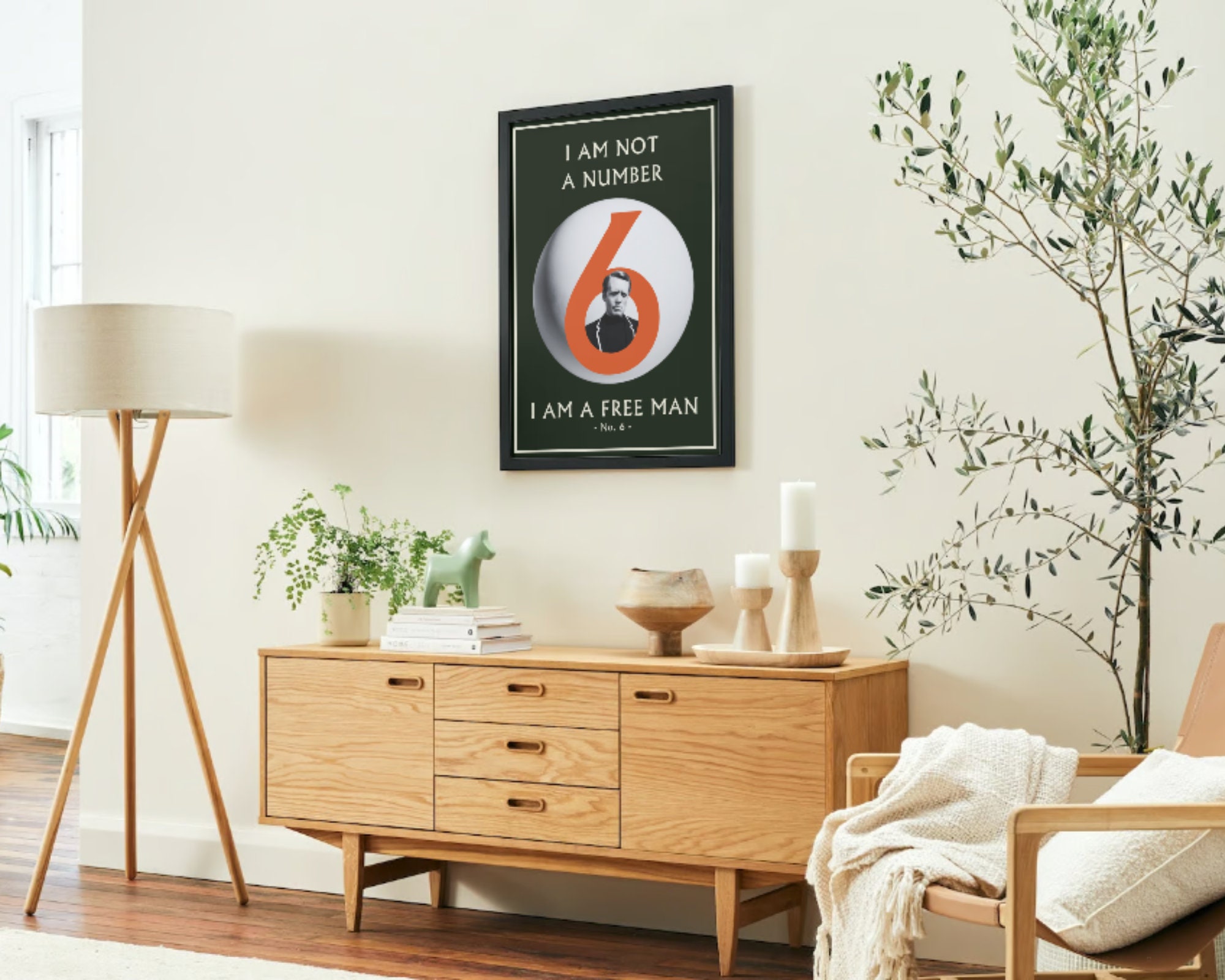 The Prisoner Inspired Quote Poster | No. 6 | Patrick Mcgoohan | Cult TV ...