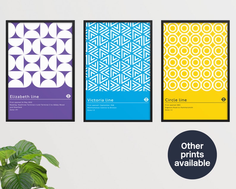 Piccadilly Line Print Tube Map London Tube Minimal Poster Print ...