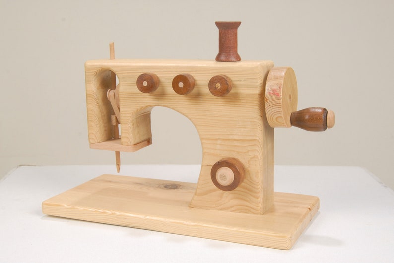 Wooden Toy Wood Sewing Machine Educational Toy Natural Learning - Etsy