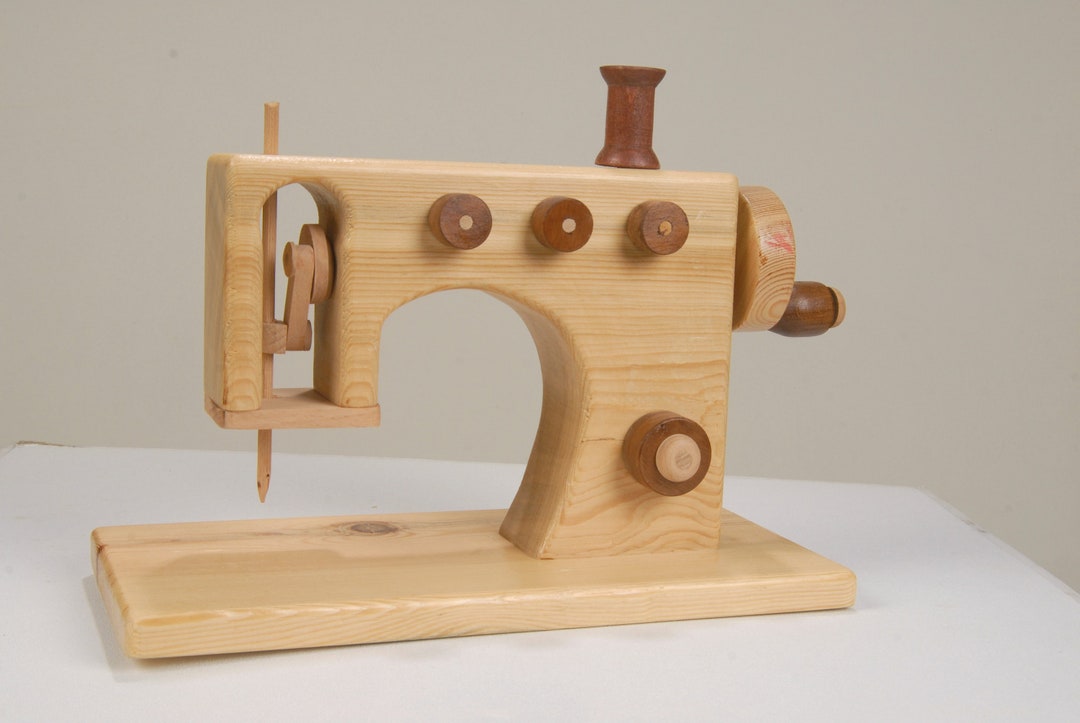 Wooden Toy Wood Sewing Machine Educational Toy Natural Learning - Etsy