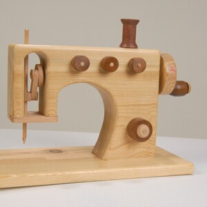 Wooden Toy Wood Sewing Machine Educational Toy Natural Learning - Etsy