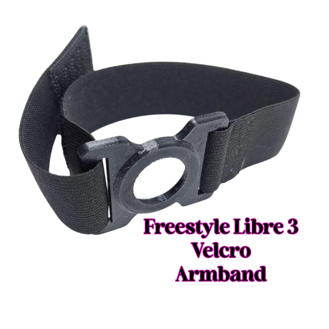 Freestyle Libre 3 Fixation Strap Holder Confortable Easy Velcro Adjustment - Etsy