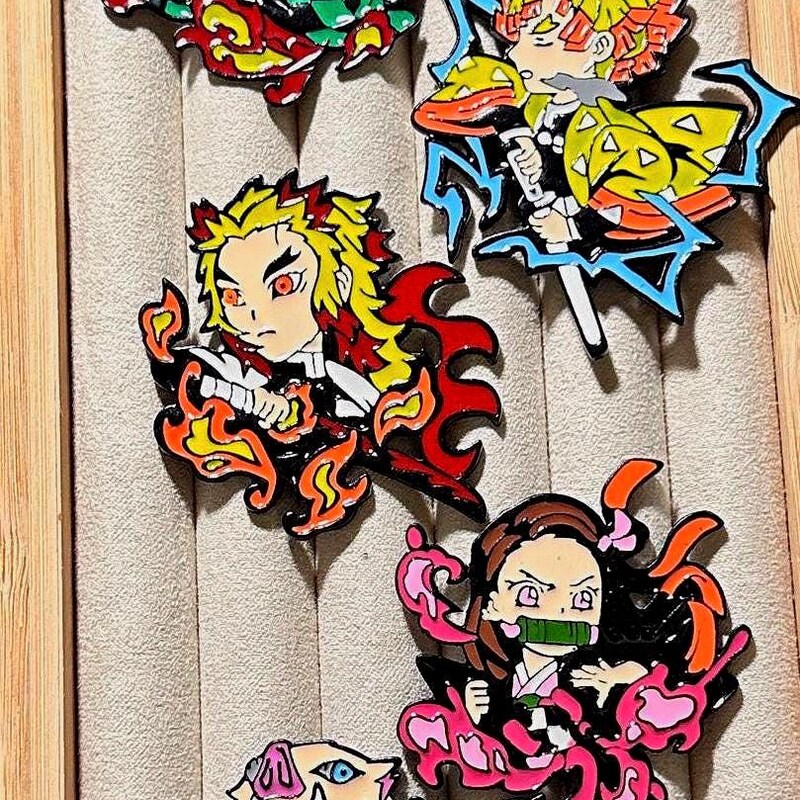 Demon Slayer Pin - Etsy