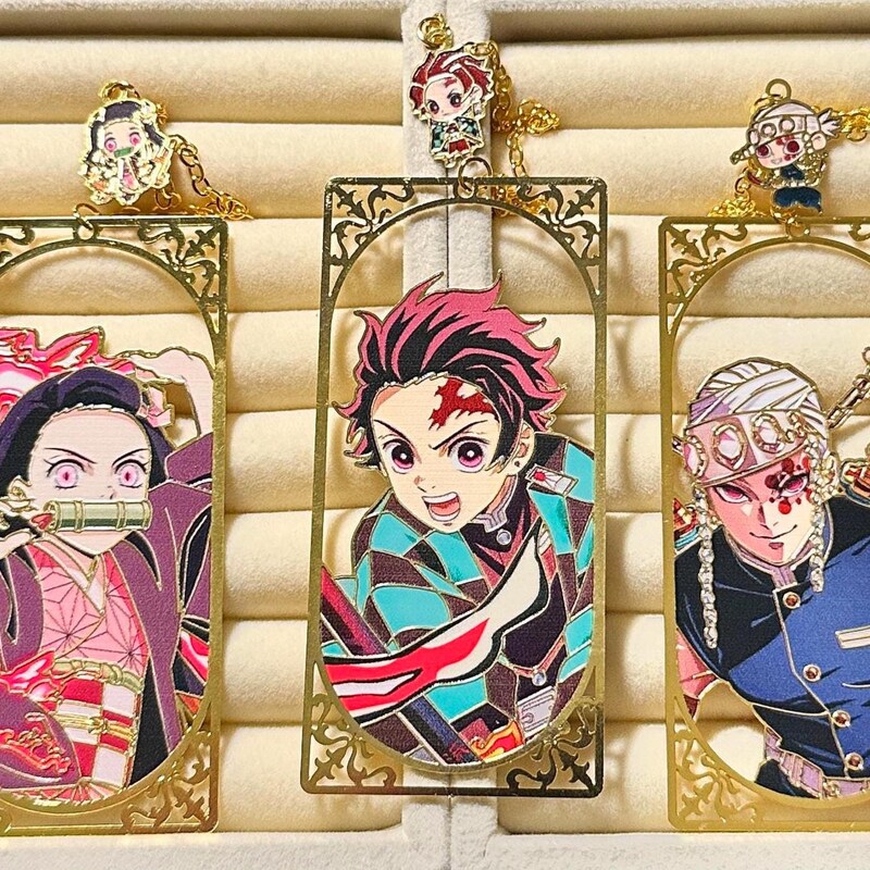 Demon Slayer Bookmark - Etsy