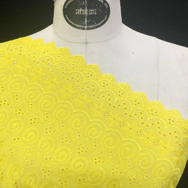 Yellow Eyelet Fabric - Etsy