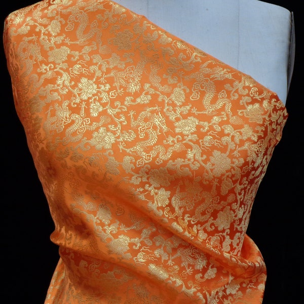 Satin Brocade Fabric - Etsy