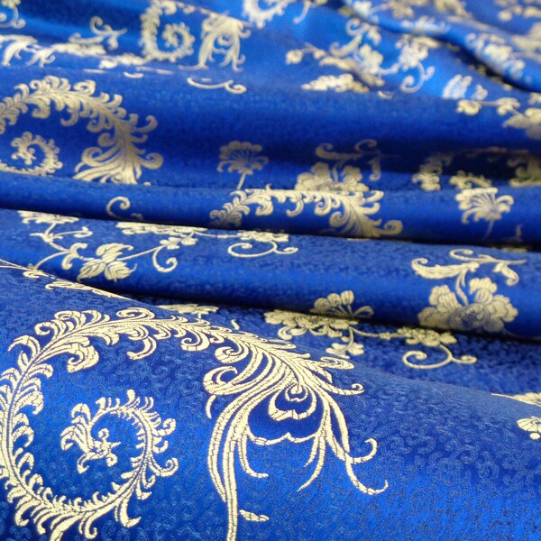 Blue Brocade - Etsy