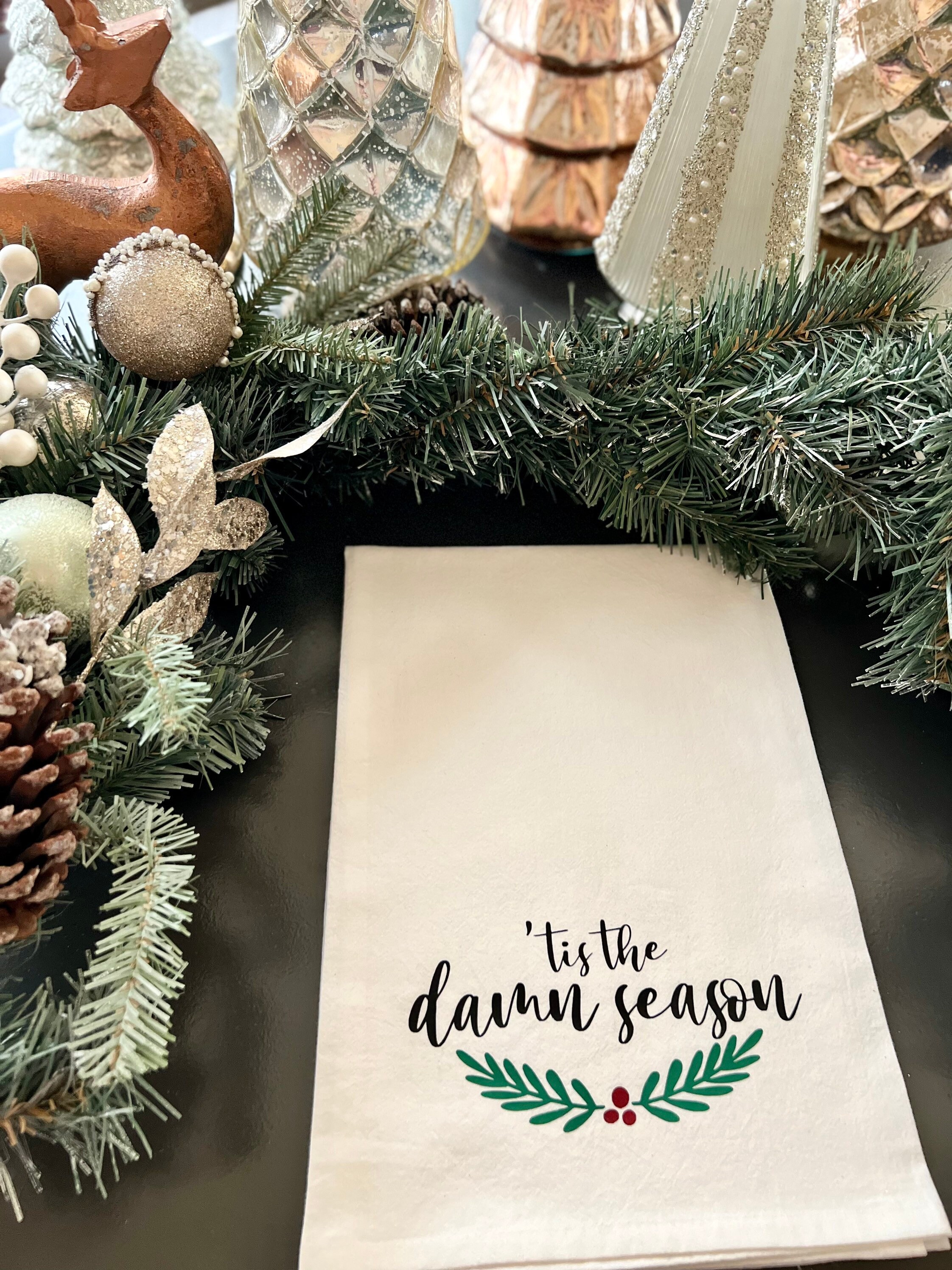 Tis the Damn Season Taylor Swift Tea Towel - Etsy
