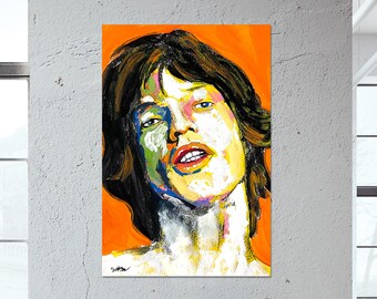 Mick Jagger Painting - Etsy
