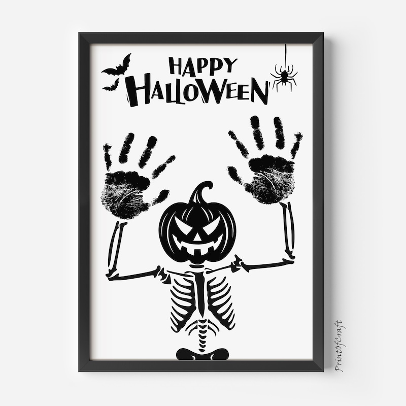 Halloween Handprint Craft - Etsy