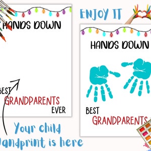Hands Down Grandparents Day Craft, Grandparents Day Handprint ...
