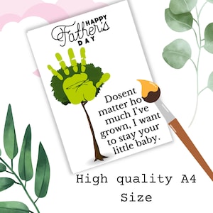 Tree Handprint Craft Idea for Father's Day, Father's Day Handprint Art ...