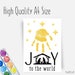 Christmas Handprint Art Craft, Christmas Joy to the World DIY Decor ...