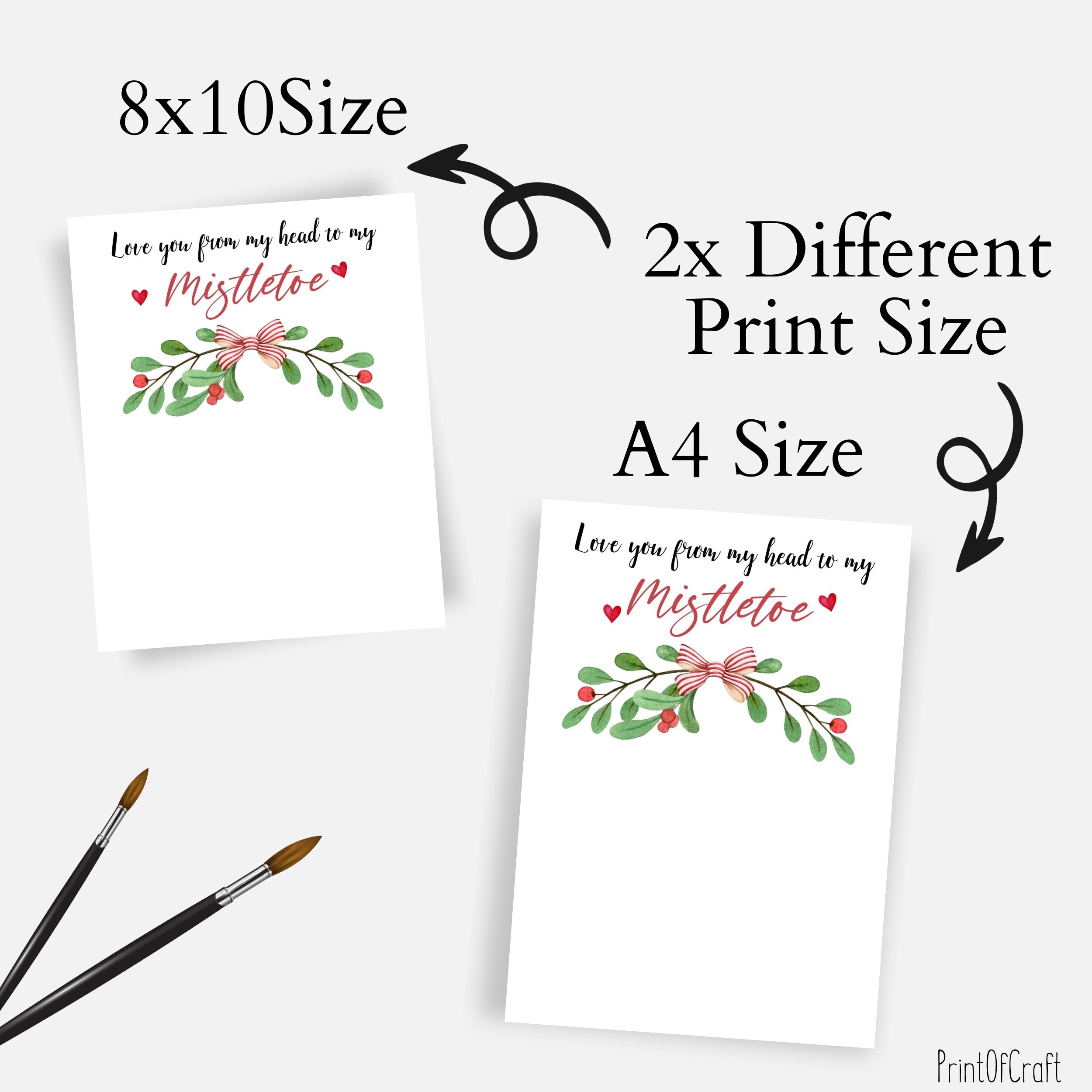 Mistletoe Christmas Footprint Craft, Christmas Handprint Footprint Art ...