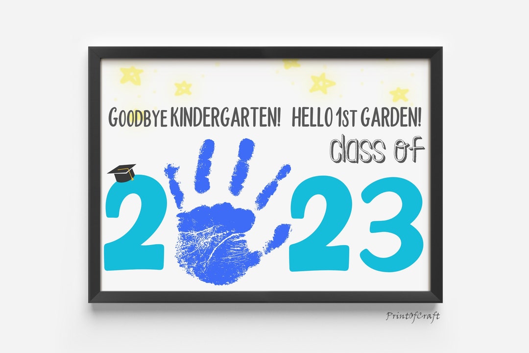 Kindergarten Graduation Handprint Art Craft Handprint - Etsy