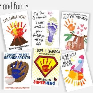 Grandparents Day Bundle Art Craft, Grandparents Day Handprint Footprint ...