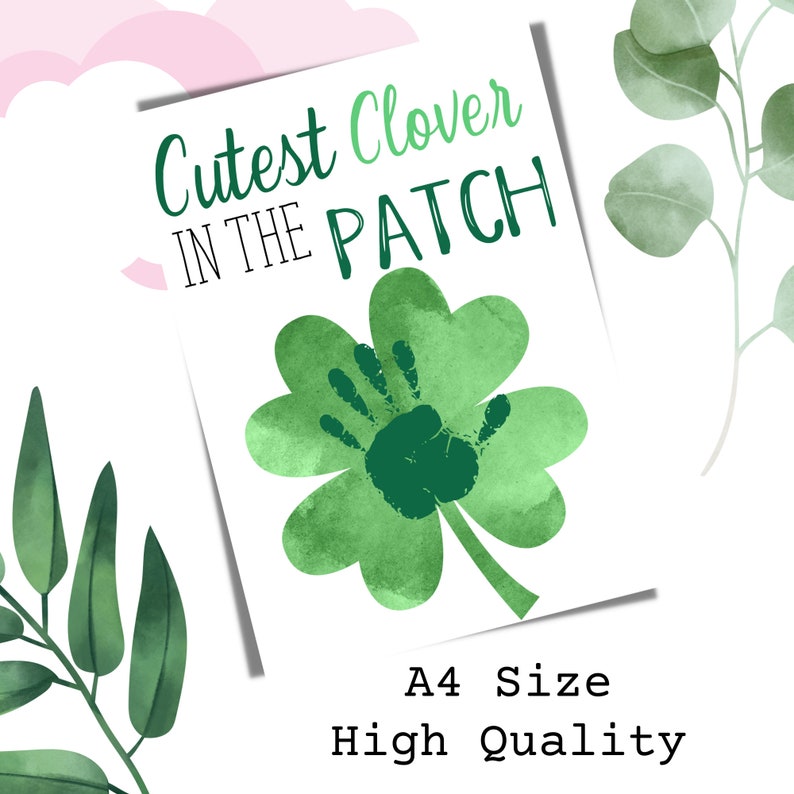 St Patrick's Handprint Toddler Craft, Cutest Clover Handprint ...