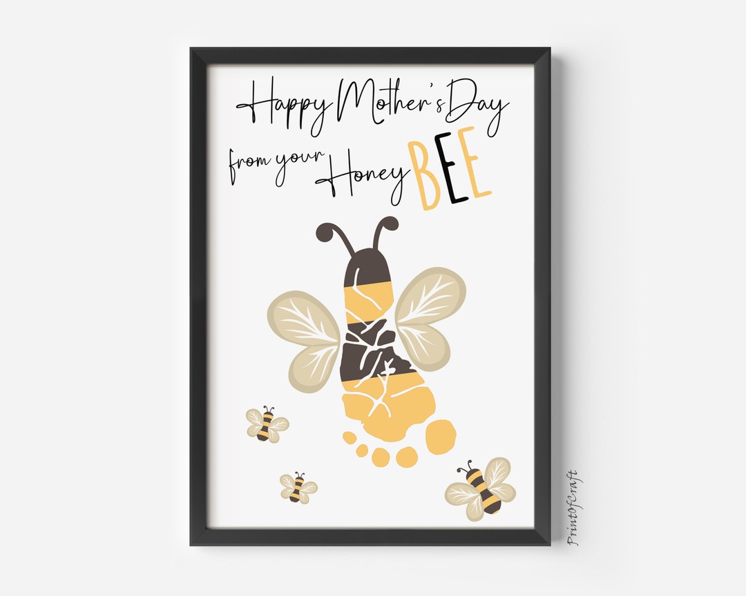 Mothers Day Grandmother Handprint Art Craft, Mothers Day Gift for ...