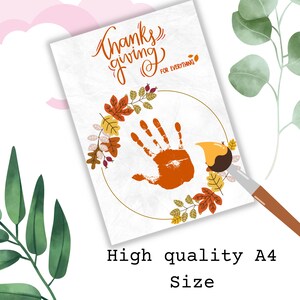 Thanksgiving Decor Handprint Footprint Art, Autumn Thanksgiving ...
