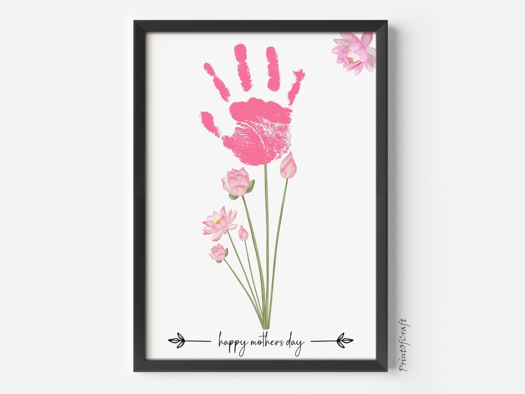 Mommy Handprint Art Craft, Mothers Day Handprint Footprint Mom ...