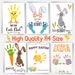 Easter Handprint Footprint Bundle Craft Easter Handprint Art - Etsy