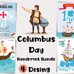 Columbus Day Handprint Hand Craft Art Activity, Preschool Handprint ...