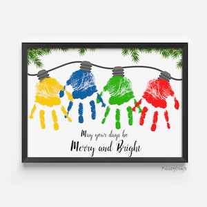 Christmas Handprint Art Craft, Christmas Handprint Art, Christmas ...