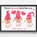 Valentines Day Footprint Handprint Craft Gnome Art Craft - Etsy