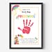Preschool Handprint Art Craft, First Day Handprint Preschool Craft ...