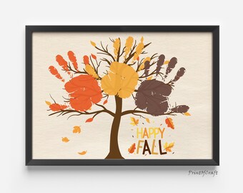 Handprint Fall Tree - Etsy