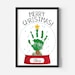 Christmas Handprint Mega Holiday Art, Handprint Alphabet Book Footprint ...
