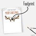 Reindeer Christmas Footprint Craft, Printable Christmas Handprint DIY ...